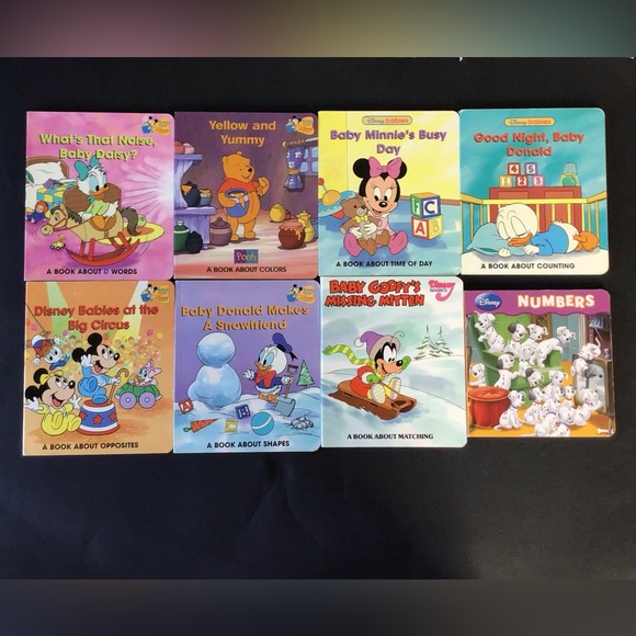 Grolier | Other | Disney Babys First Books Set Of 7 Board Books Disney ...